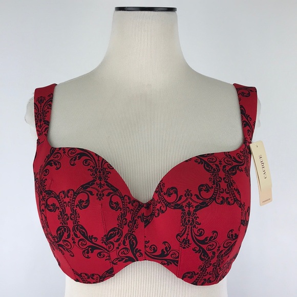 Cacique | Intimates & Sleepwear | Cacique Cushioned Balconette Bra Red ...